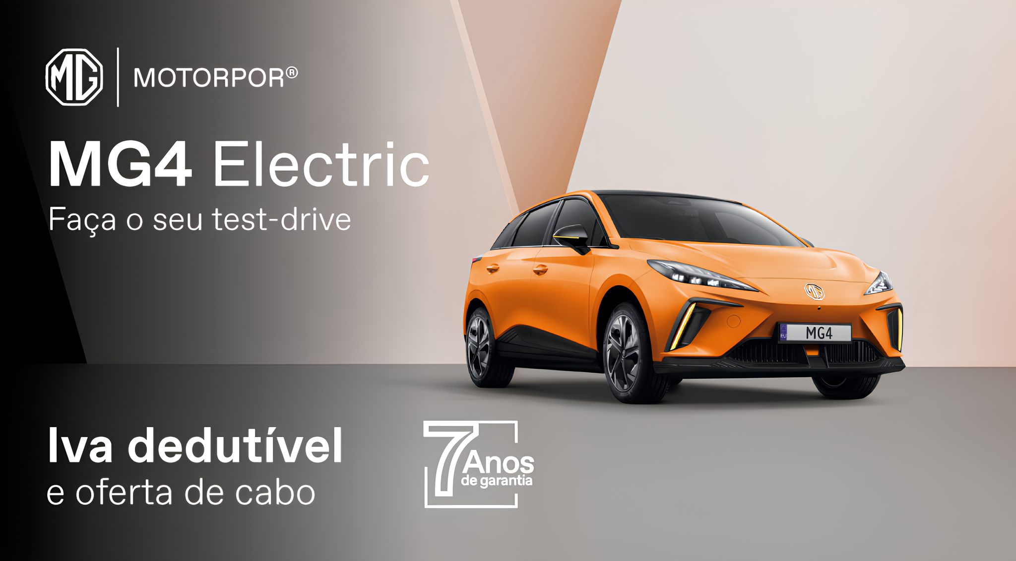 MG4 desde 27.000€ | Iva dedutível com oferta cabo de carregamento - Motorpor